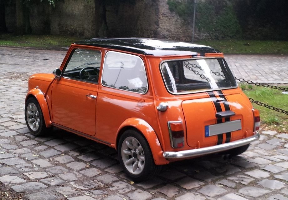 Location Austin Mini 1993 orange 1993 orange Les Mureaux