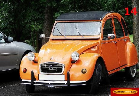citroen 2cv orange
