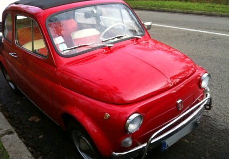 Location FIAT 500 1967 ROUGE 1967 ROUGE PARIS