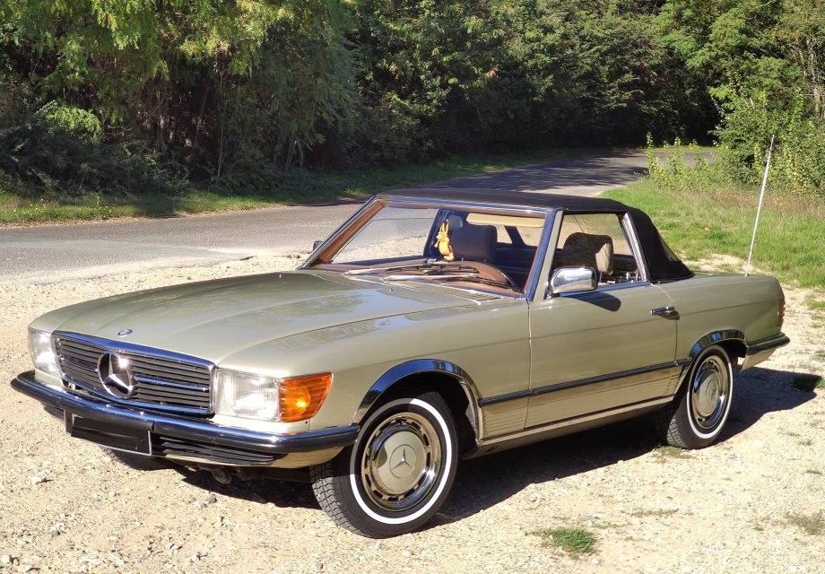 Location Mercedes Benz SL280 R107 1975 Sable Métal 1975 Sable Métal ...