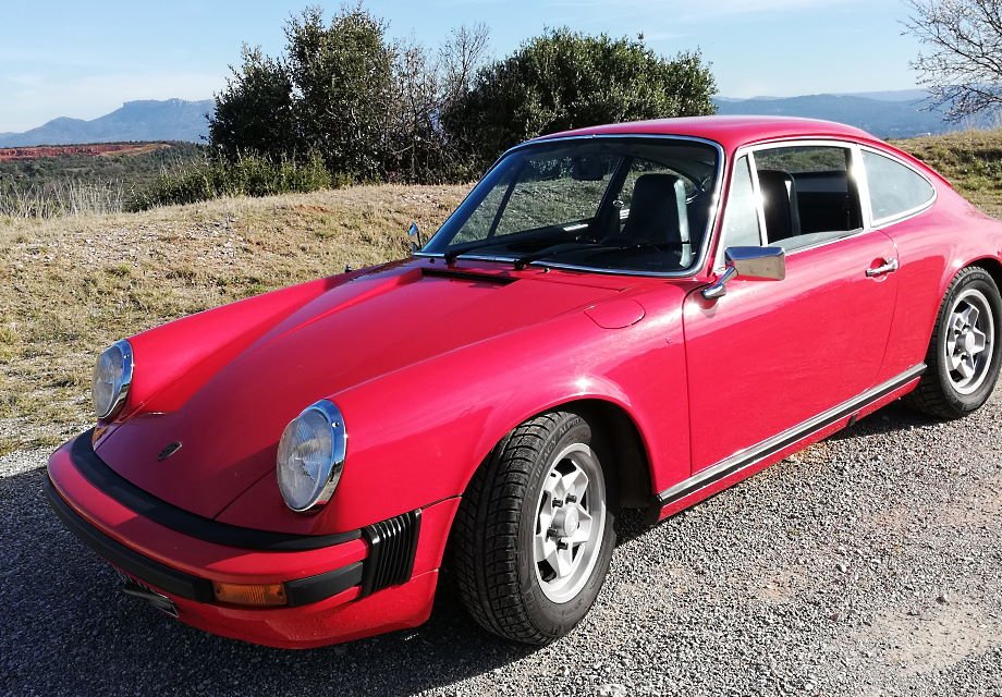Location Porsche 911S 1974 rouge 1974 rouge Gardanne