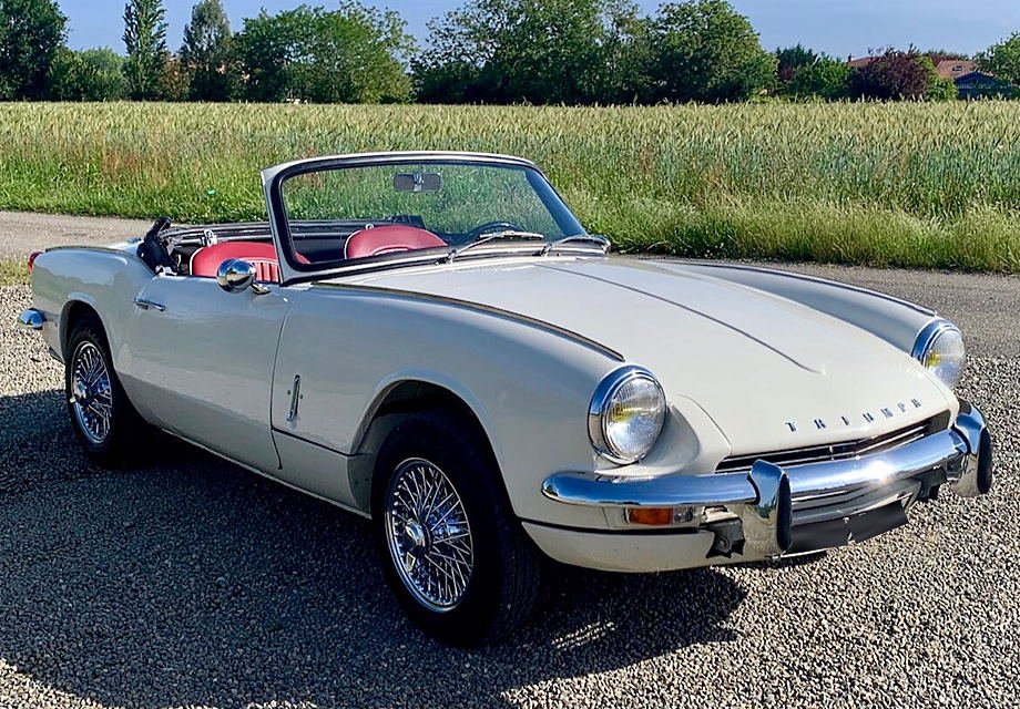 Location Triumph spitfire Mk3 1969 blanc 1969 blanc bayonne