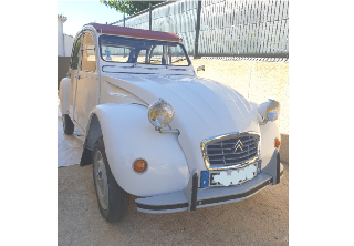 Location Citroën 2cv 1980 blanche 1980 blanche Béziers