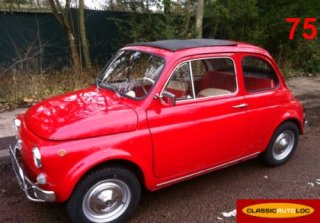 Location FIAT 500 1967 ROUGE 1967 ROUGE PARIS